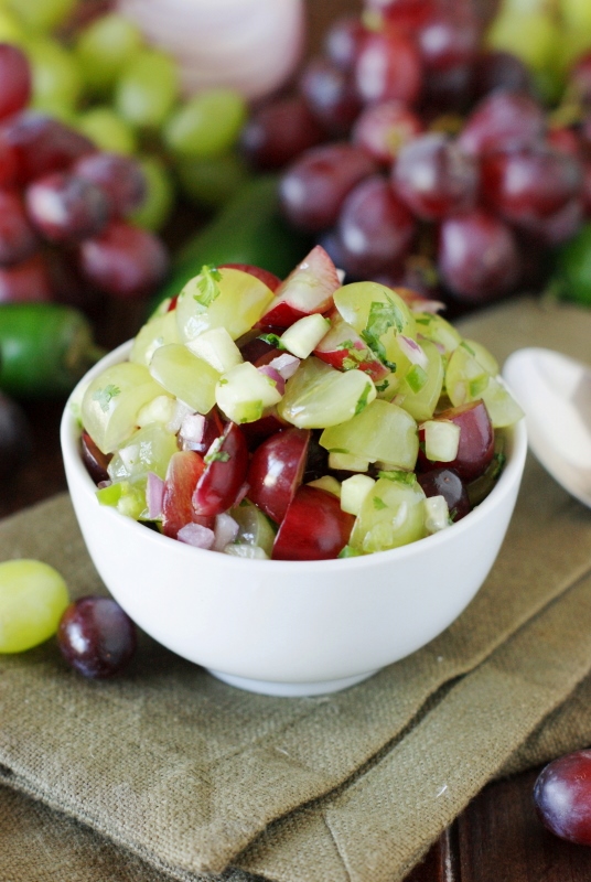 Grape Salsa ...for chips, chicken or fish! | The Kitchen is My Playground