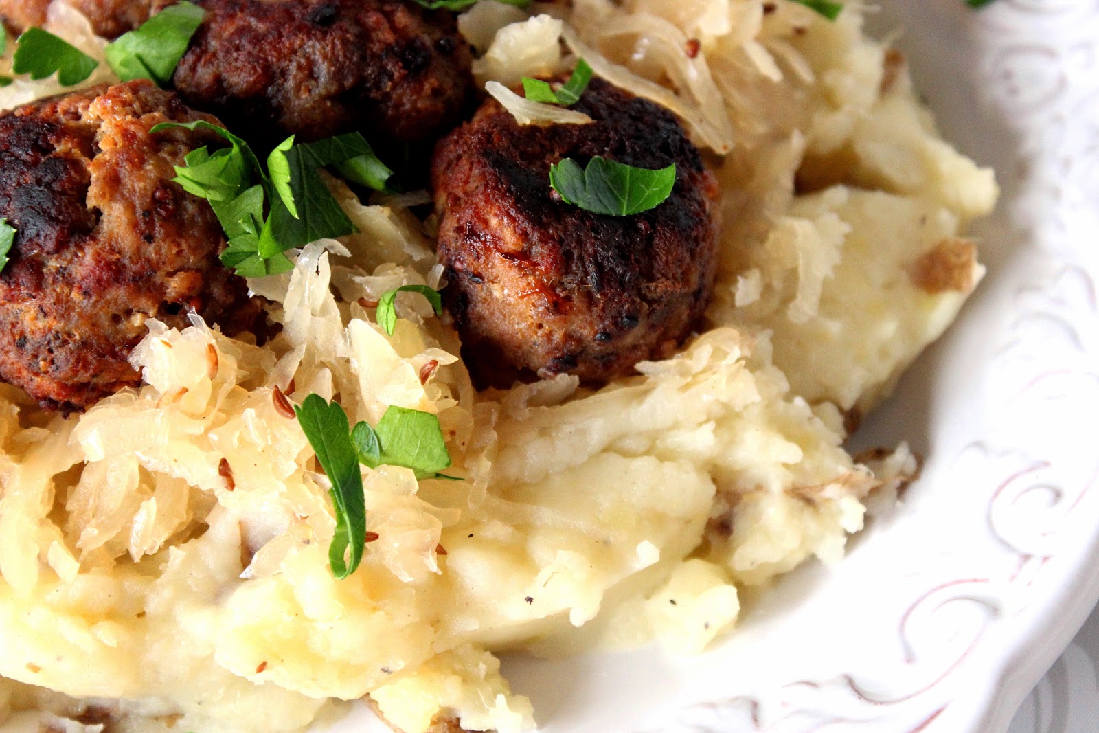 Kudos Kitchen By Renee: German Meatballs Over Mashed Potatoes and ...