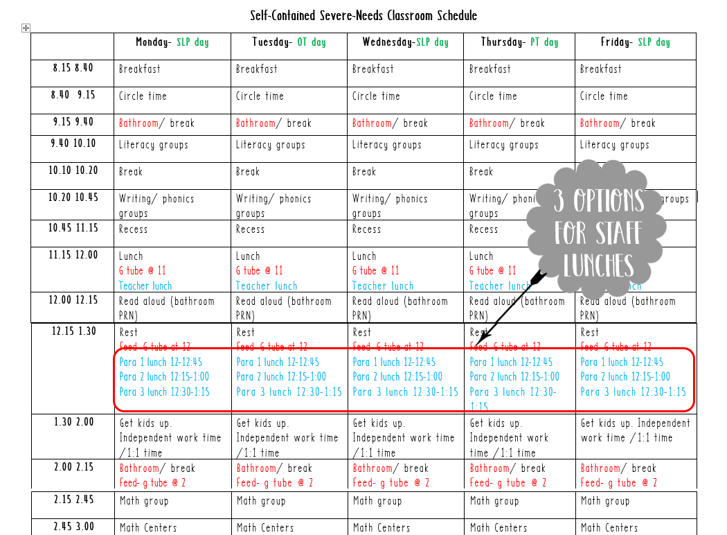 Little Miss Kim's Class: Making Schedules for Special Education Classrooms