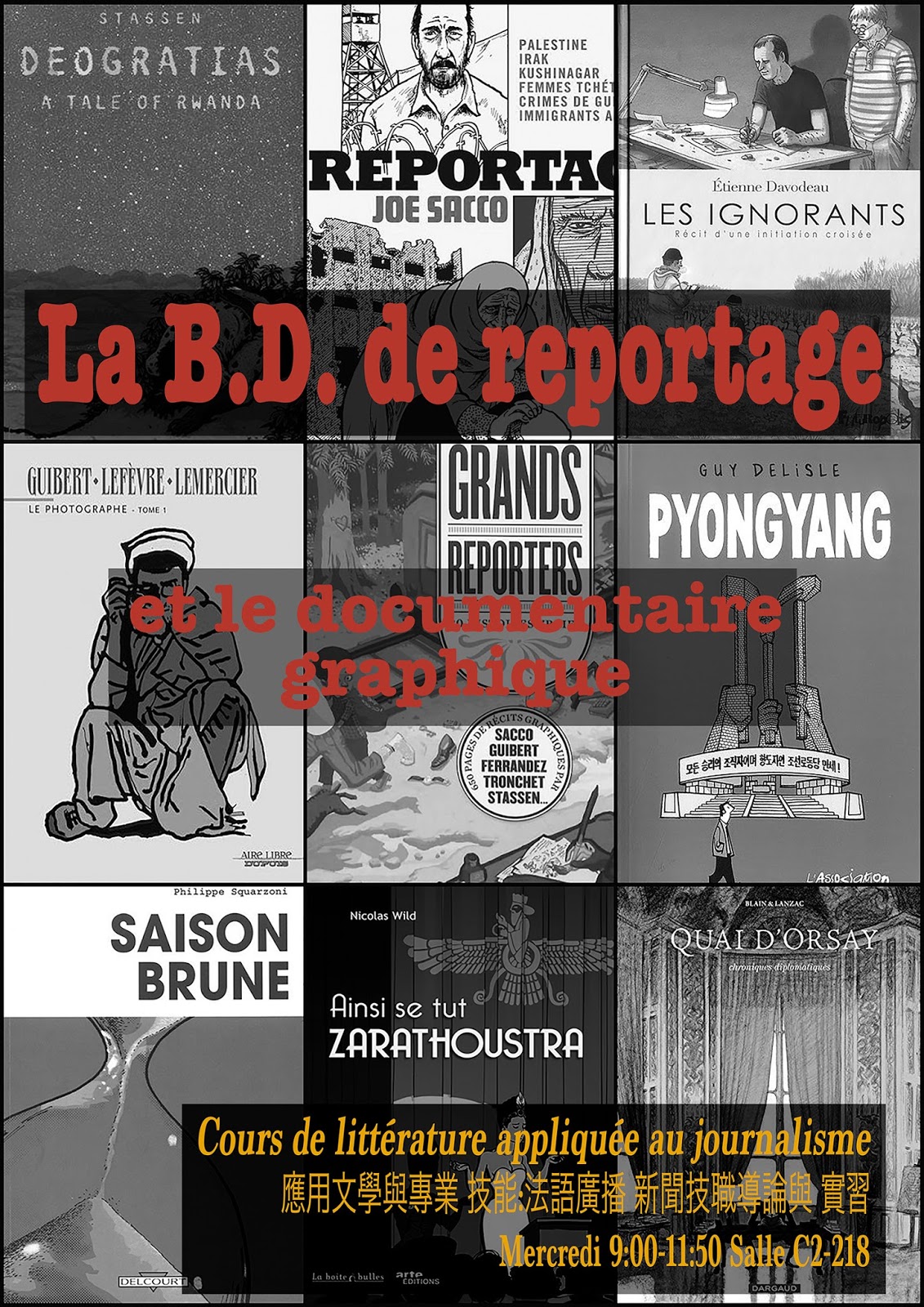 Littérature appliquée au journalisme et à la radio: Cours n° 43 La BD ...