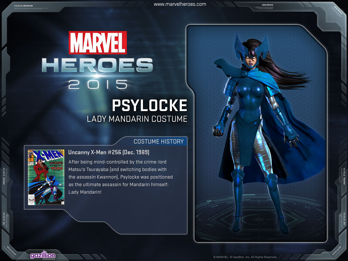 PSYLOCKE | CAPTAIN BRITAIN // like a butterfly: Lady Mandarin Costume ...