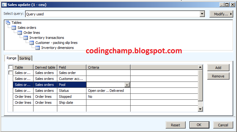 Coding Champ: Getting name of the Query Associated to the Form