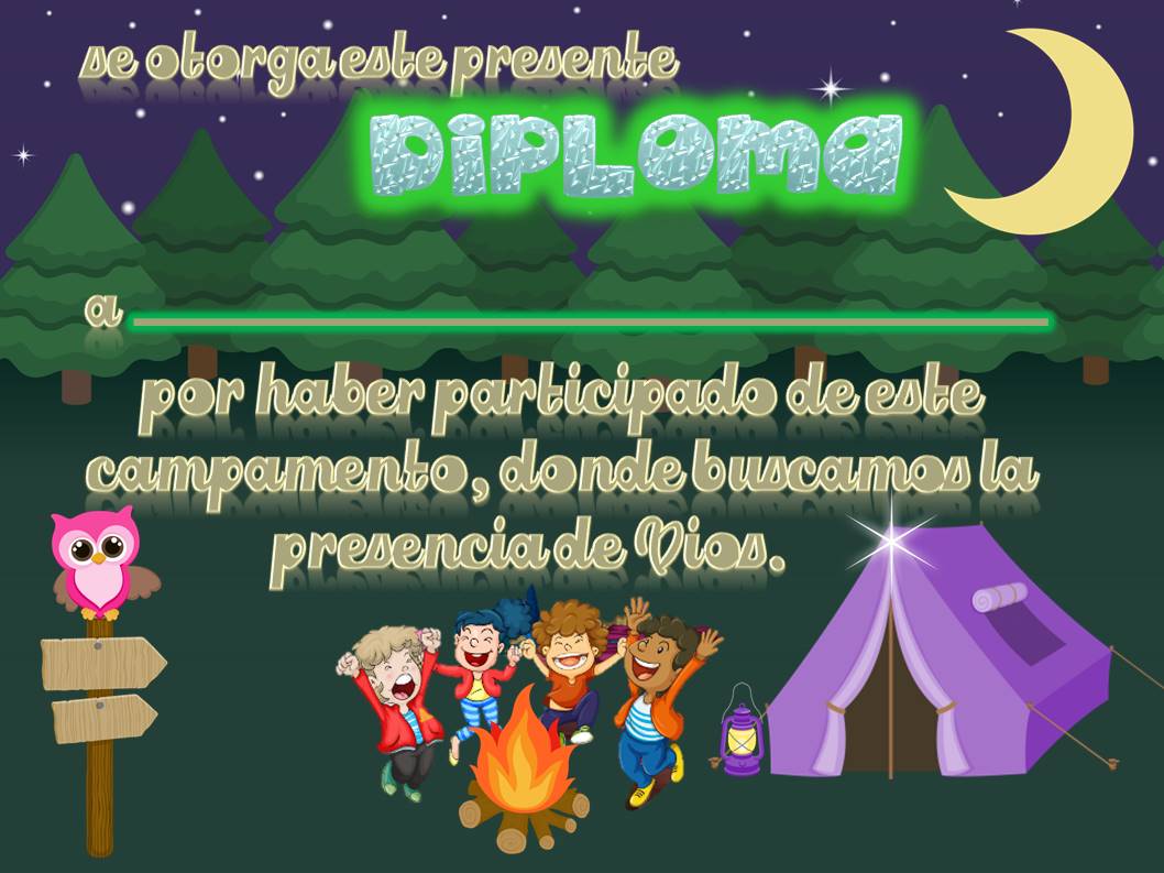 SELVA BELLA: DIPLOMA CAMPAMENTO