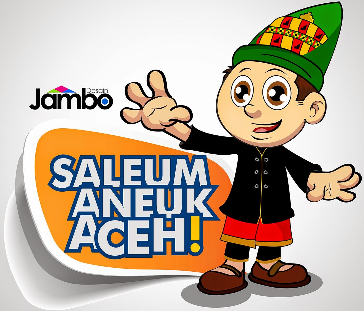 Desain Kartun Anak Aceh (Adobe Illustrator)