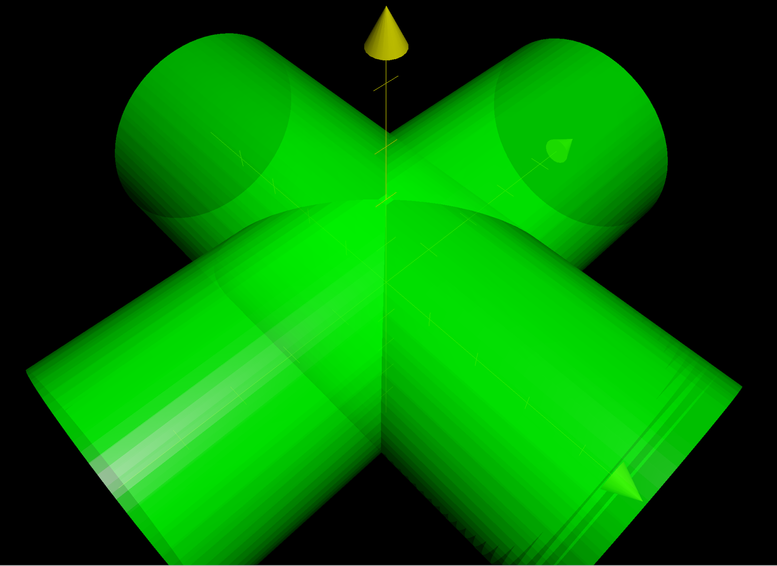 Nested Tori: The Volume of Intersecting Cylinders