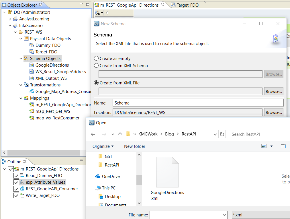 Configure REST web service consumer transformation to send and receive data in XML format