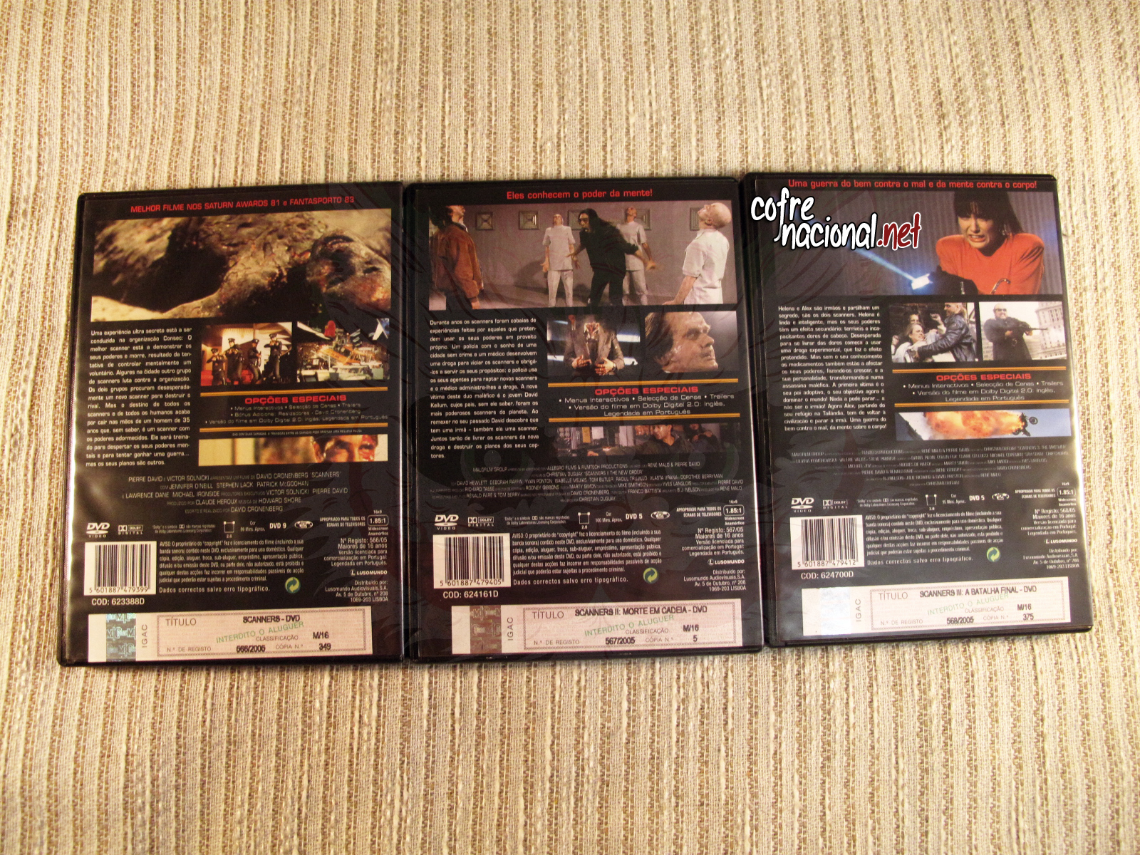 Scanners 1-3 (Boxset | DVD) | Cofre Nacional