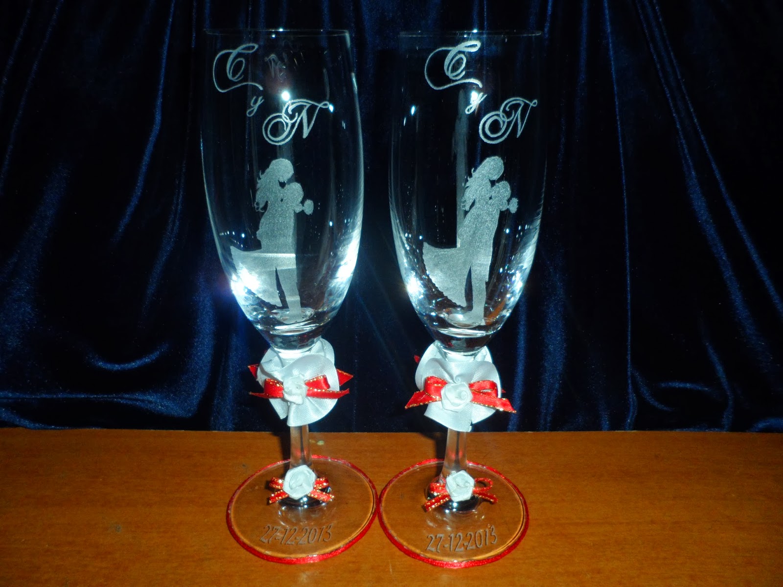 COPAS GRABADAS A MANO PARA BODAS, 15 AÑOS, ANIVERSARIOS, GRADUACIONES ...