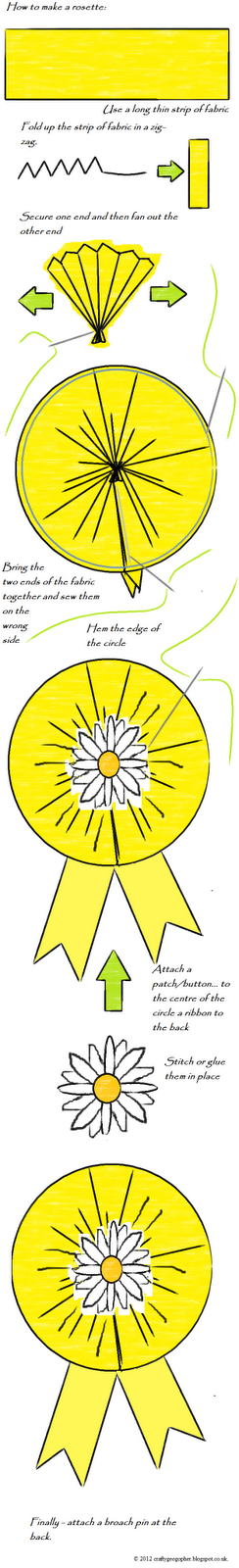 Crafty Geo-gopher: How to Make a Simple Rosette