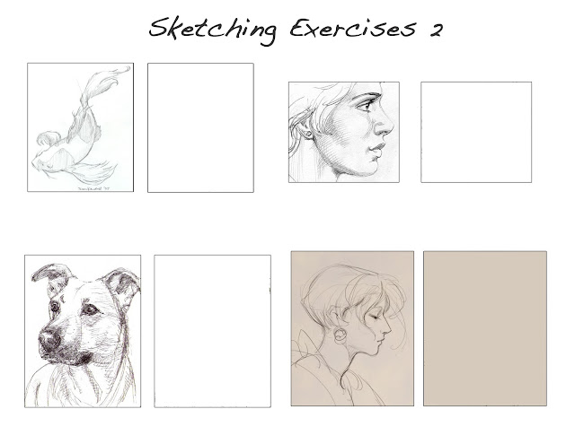 Drawing and Sketching Practice Sheets