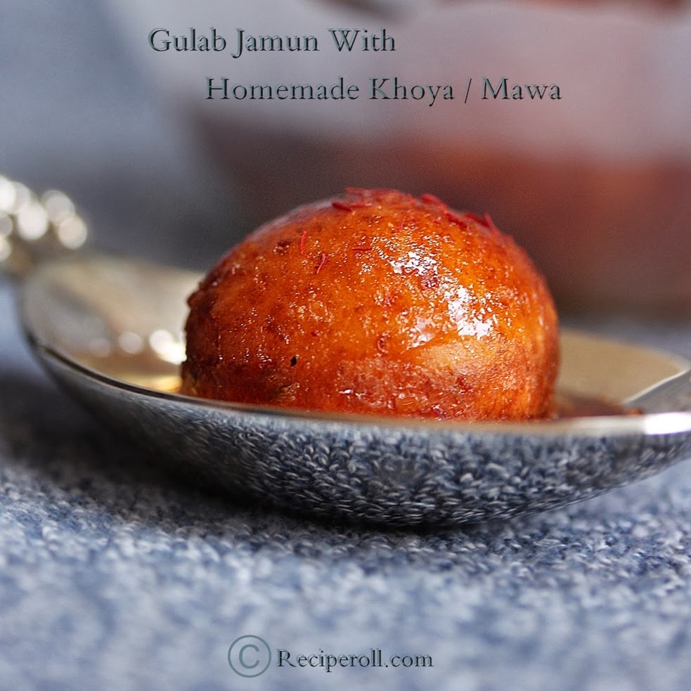 Gulab Jamun with homemade Khoya / Mawa | Diwali Sweets