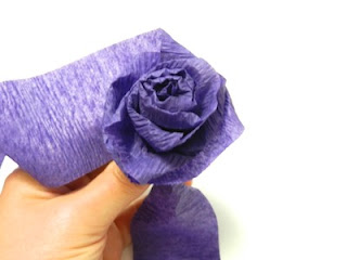 Sewing and Crafting with Sarah: Crepe Paper Roses Tutorial