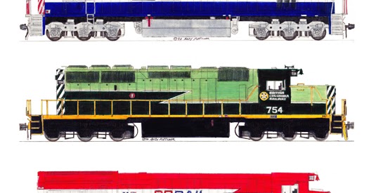 Andy Fletcher Blog-: A Pair of BC Rail SD40-2's Head to Prince George ...