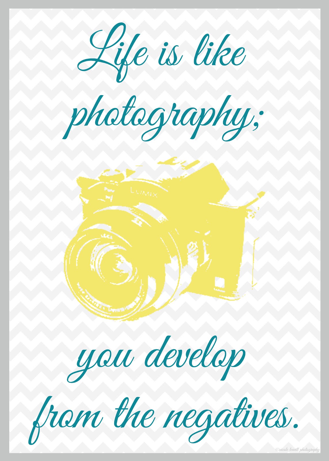Nicole Leavitt Photography: Life is Like Photography Printable