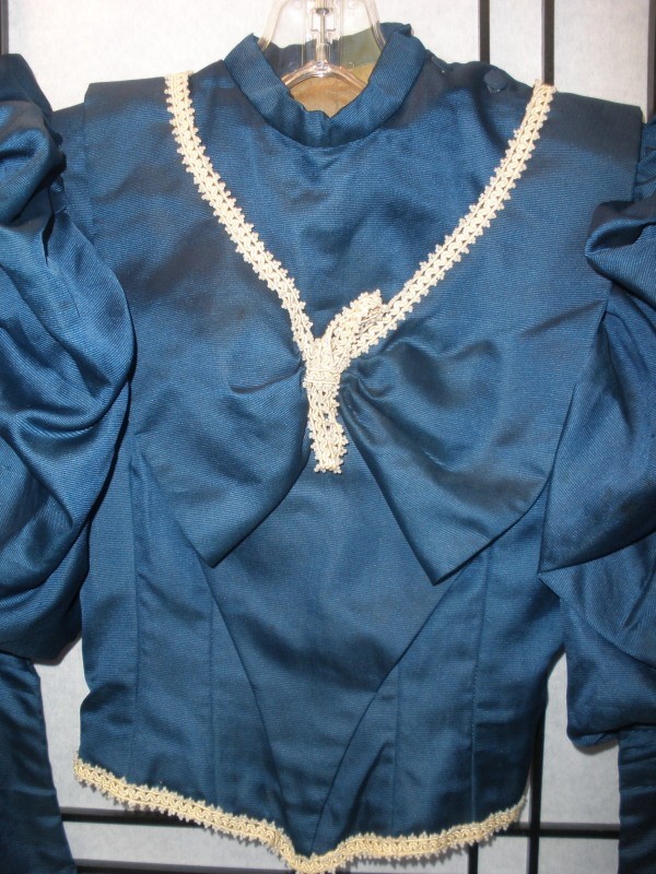 All The Pretty Dresses: 1890's Blue Bodice with Buttoned Side Closure