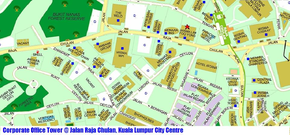 Wisma MPL @ Jalan Raja Chulan: Location Map