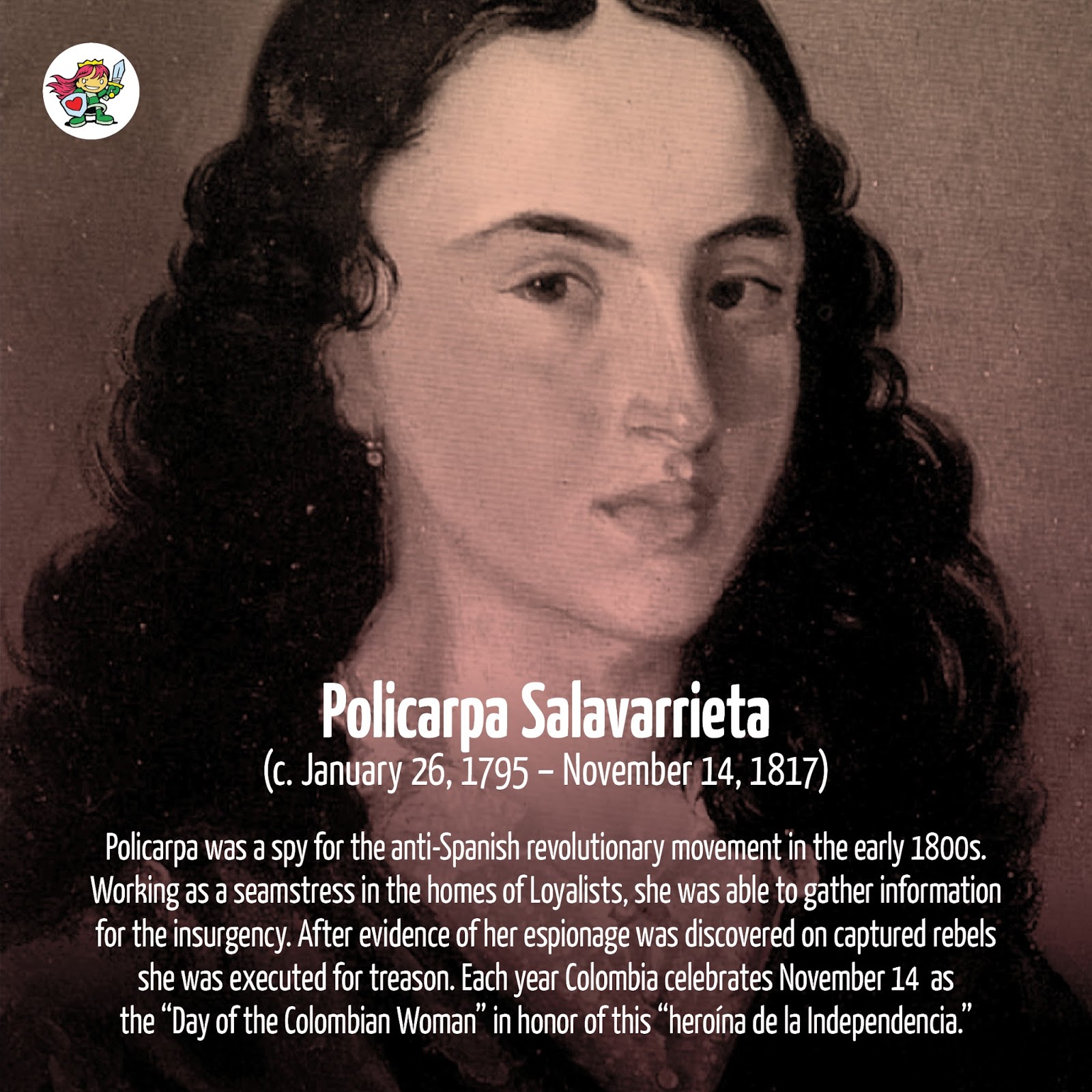 Policarpa Salavarrieta - revolutionary heroine ~ Self-Rescuing Princess ...