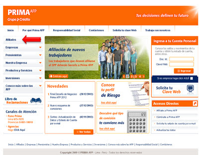 Bitácora del Derecho Laboral : AFILIADOS PRIMA AFP: PROCEDIMIENTO PARA ...