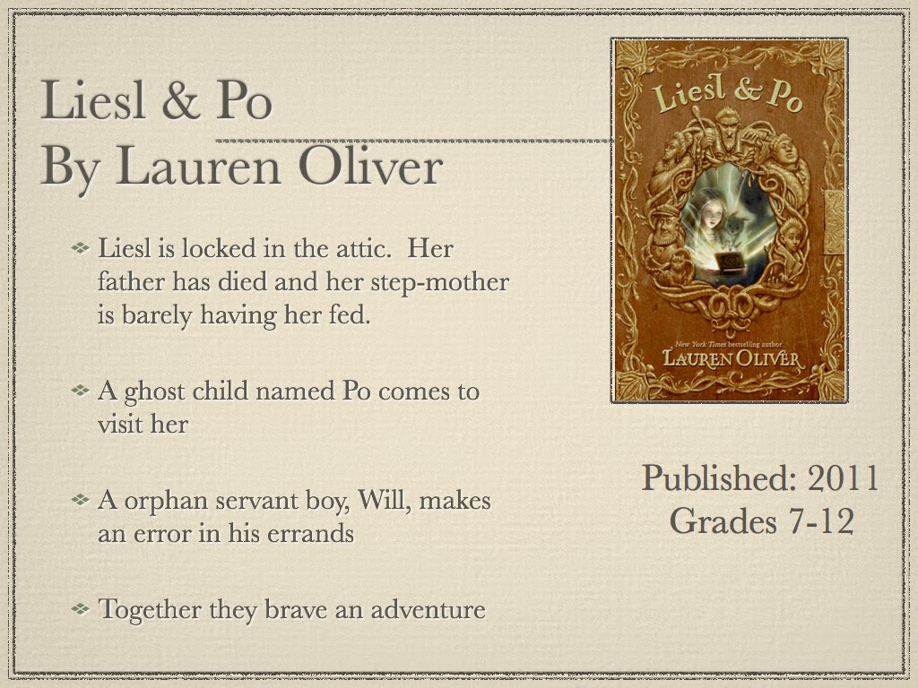 Young Adult Reading Machine: Liesl & Po by Lauren Oliver