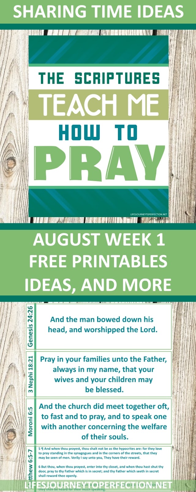 Life's Journey To Perfection: 2018 Primary Sharing Time Ideas for ...