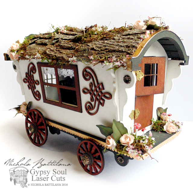 Pixie Hill: Woodsy Gypsy Wagon with Walk Through for Gypsy Soul Laser Cuts