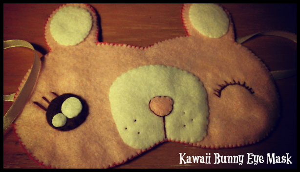 DIY : How To Make A Kawaii Bunny Eye Mask from Felt | Hapy Friends Shoppe