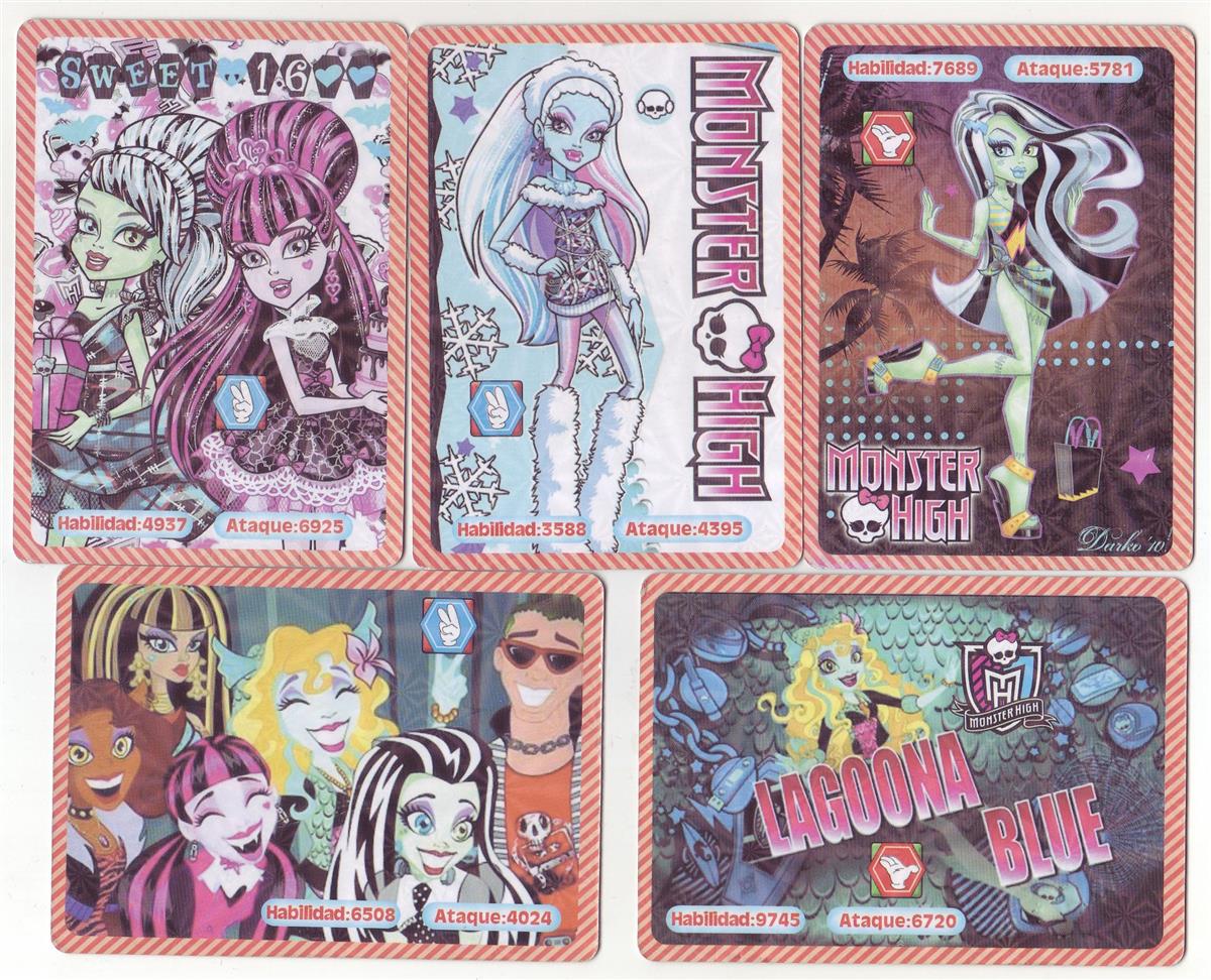 Barajas y Naipes: Monster High - cartas coleccionables