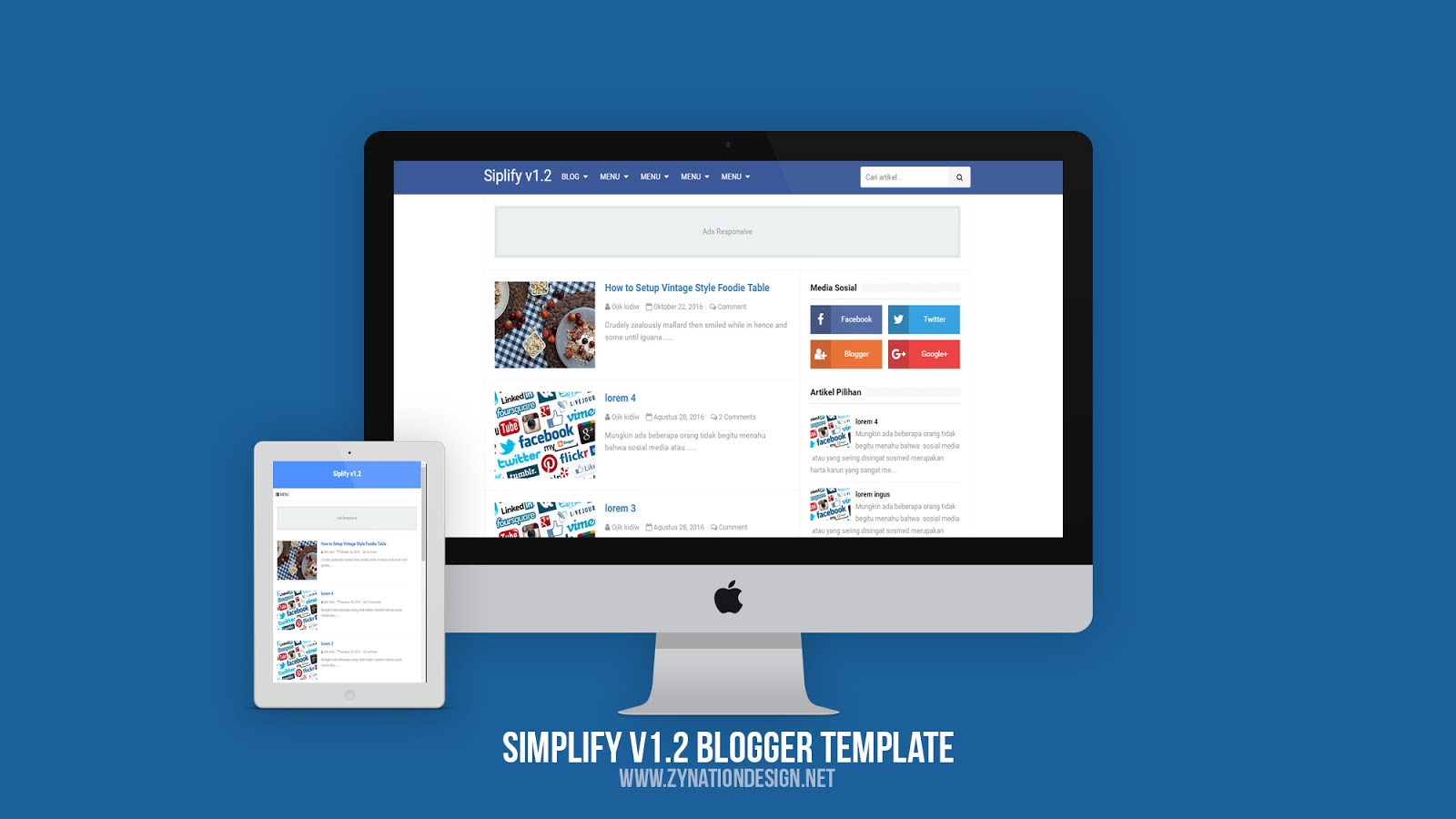 Simplify V12 Download Template Mastah Template