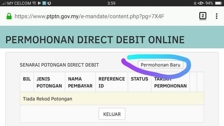 Cara manual cara mudah dapatkan no pinjaman PTPTN secara online | Sinar ...