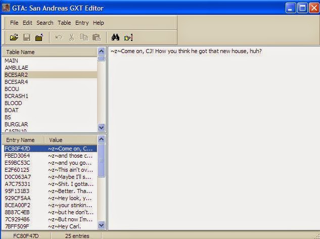 GTAModsInside: Download SAGXTedit (San Andreas GXT Editor)