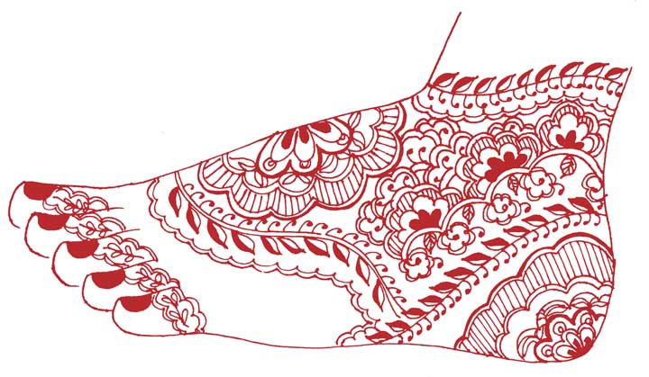 CLIP ARTS AND IMAGES OF INDIA: Mehandhi ( Marudhani )