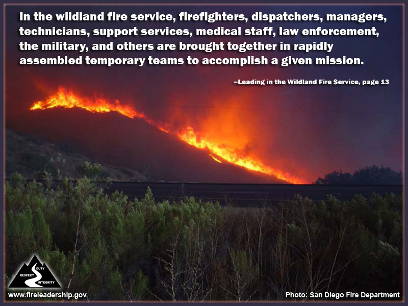 Wildland Fire Leadership: IGNITE: Temporary Teams