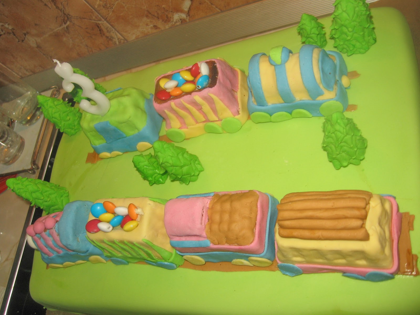 Tort trenulet - 3 anisori « In Bucatarie La Sidy