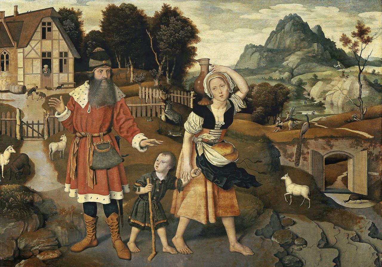 PEACOCK'S GARDEN: Jan Mostaert "The Expulsion of Hagar" 1520-5