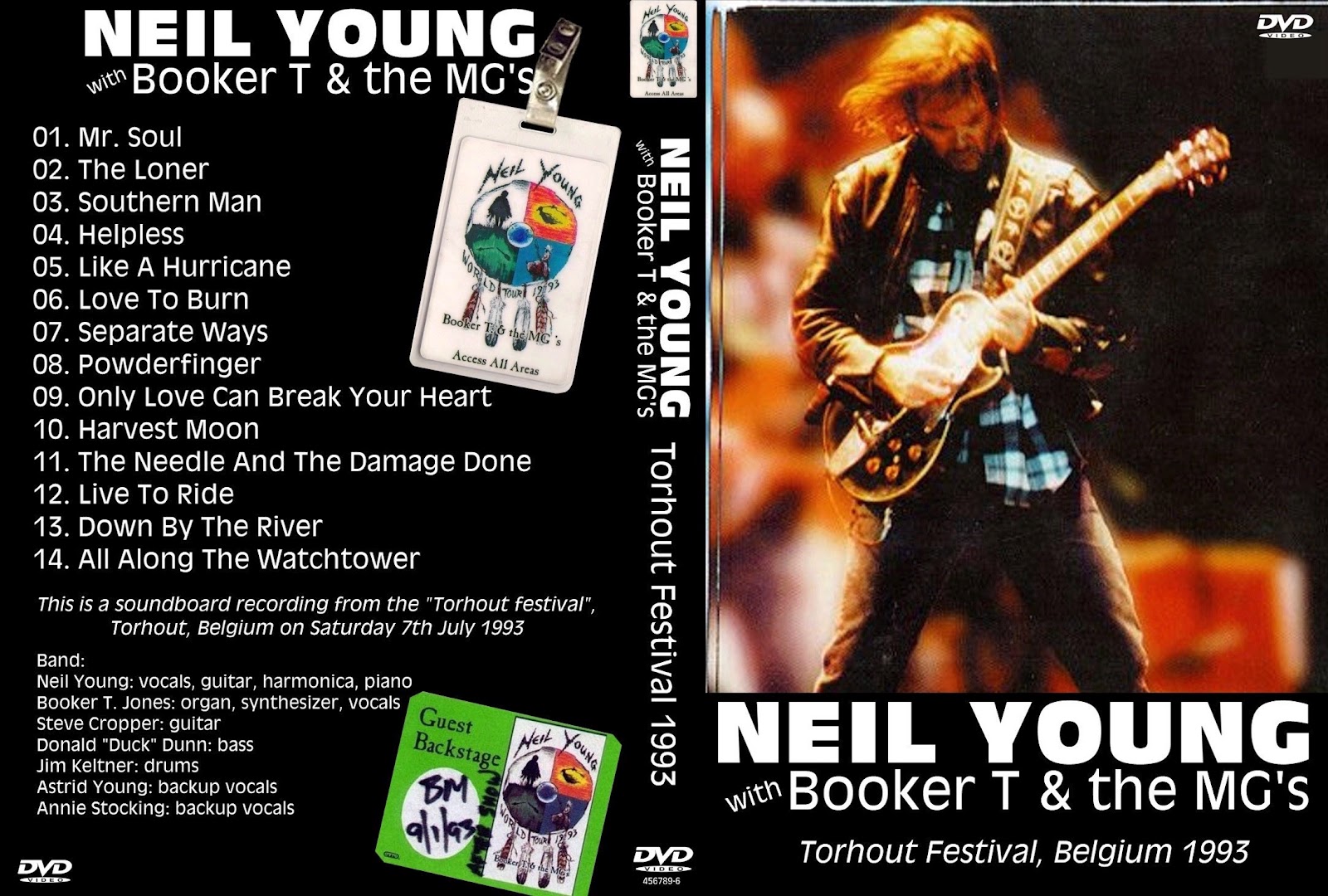 BANCA DO ROCK Rock Concert DVD: 2249 - DVD - NEIL YOUNG 1993 - BOOTLEG