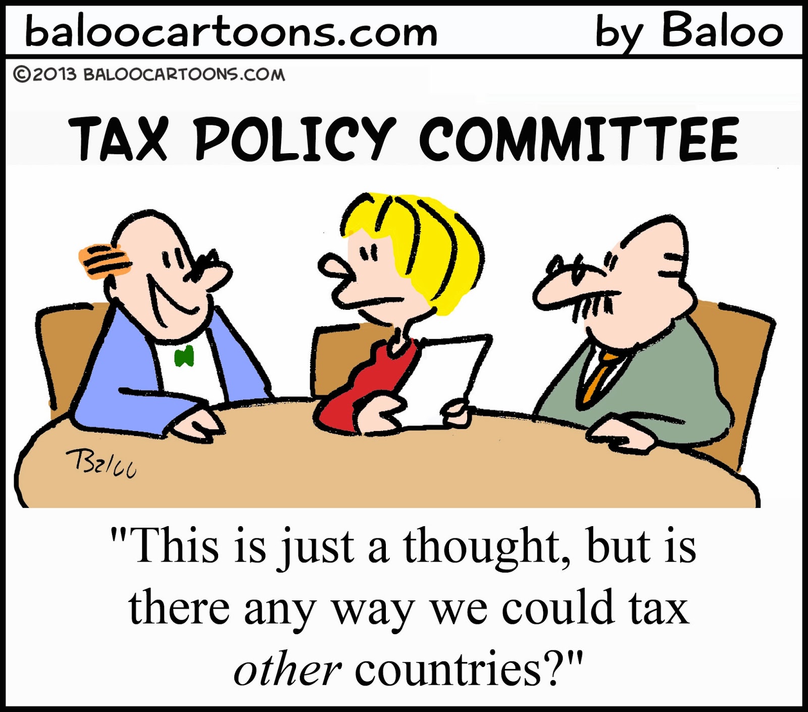 BALOO'S CARTOON BLOG: Taxes cartoon