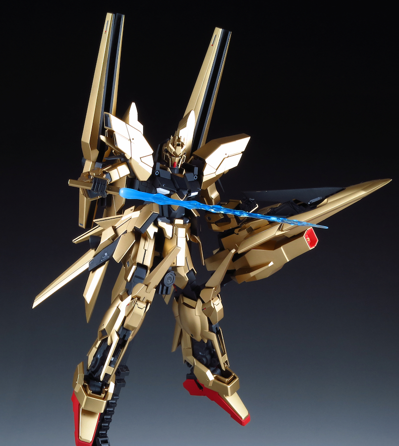HGUC 1/144 Delta Gundam Kai - gold plated - custom build