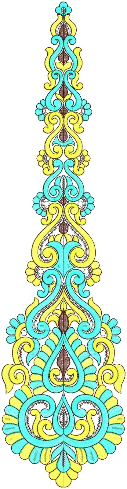 EmbDesignTube: Heavy Embroidered Traditional Long Kali Patches