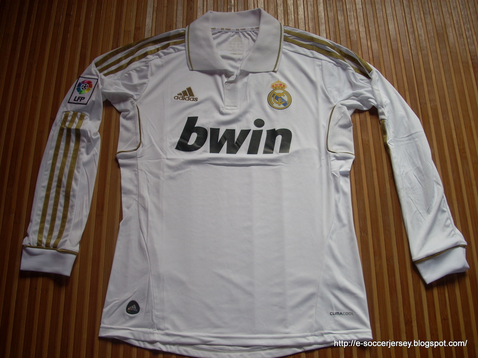 REAL MADRID HOME LONG SLEEVE 2011/2012 | E-jersey Online Jersey Store