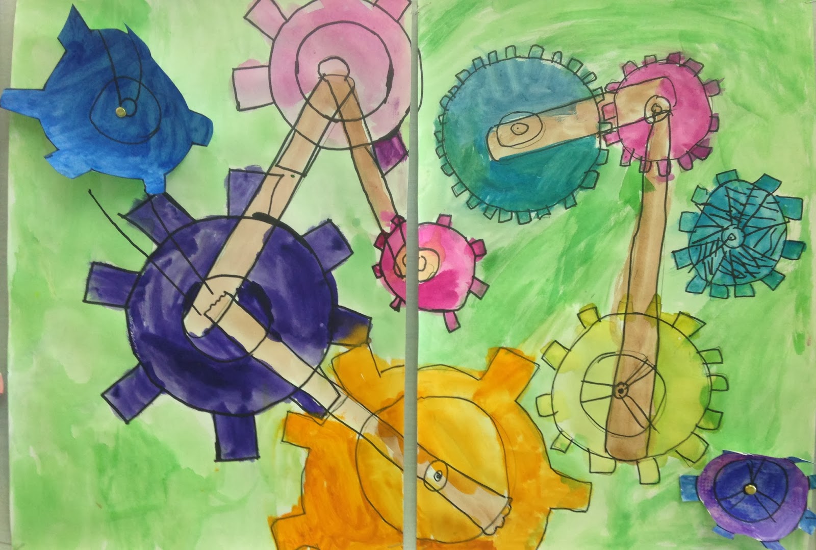 Art Room Blog: 3rd Grade Gears...