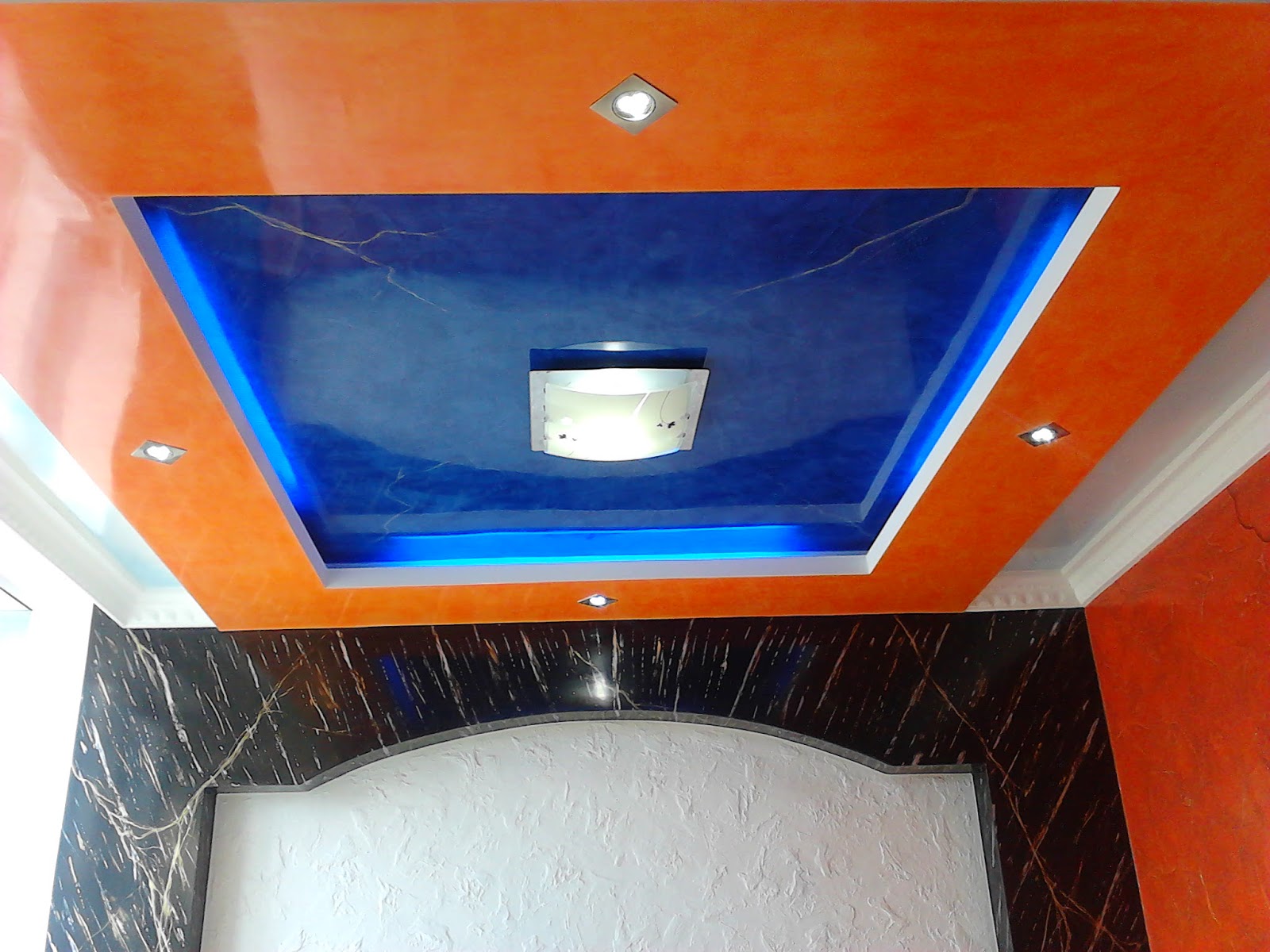 ARTE Y LUJO DECORACIONES: ACABADOS EN ESTUCO VENECIANO CON FIGURA EN TECHOS