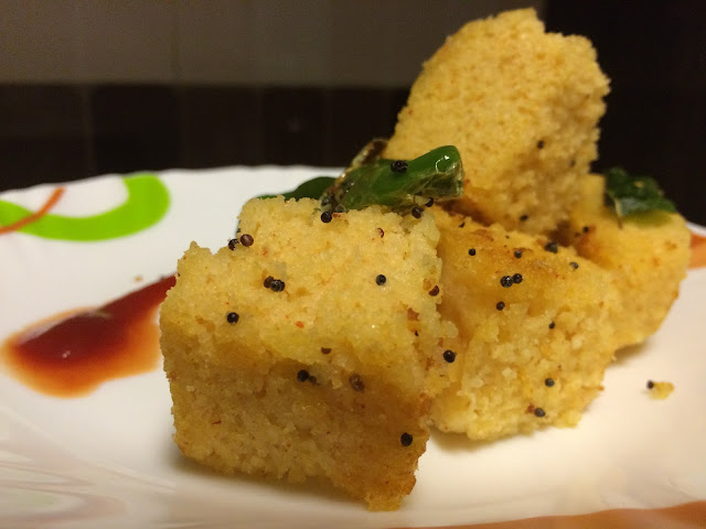 Dhokla with leftover Idli batter