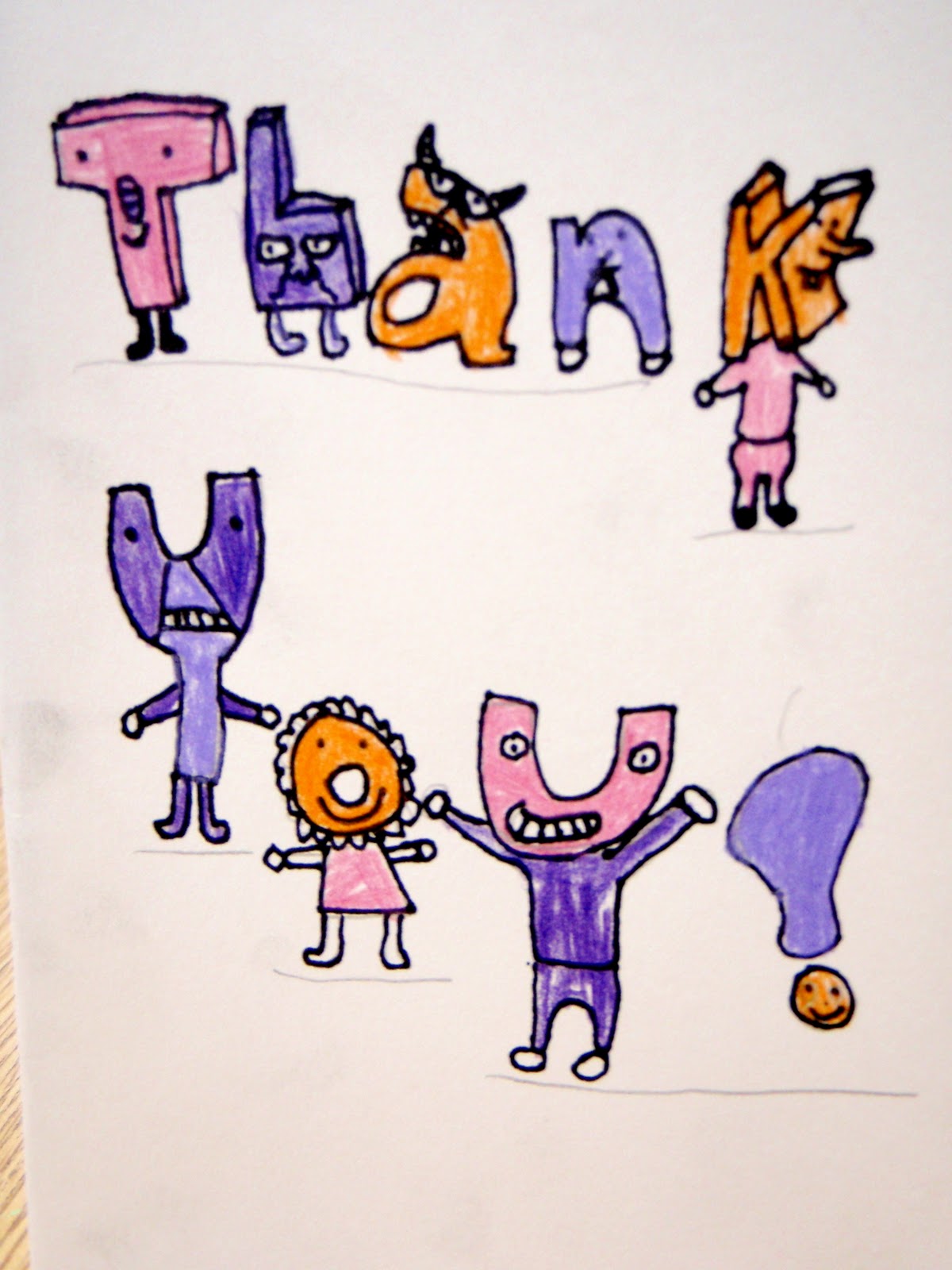 Fayston Elementary Art: Thank you notes
