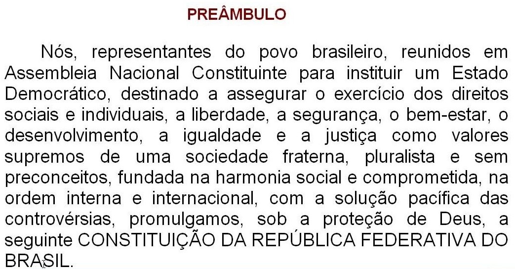 “Conhecendo a Constituição Federal de 88 - Conhecer para Respeitar ...