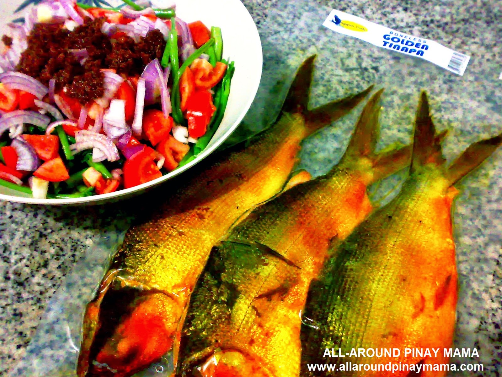 Fried Dagupan Foods Boneless Golden Tinapa with Ensaladang Kangkong ...