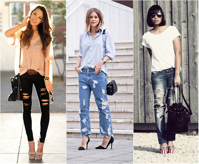 Eu visto pink: DIY: Jeans Rasgado