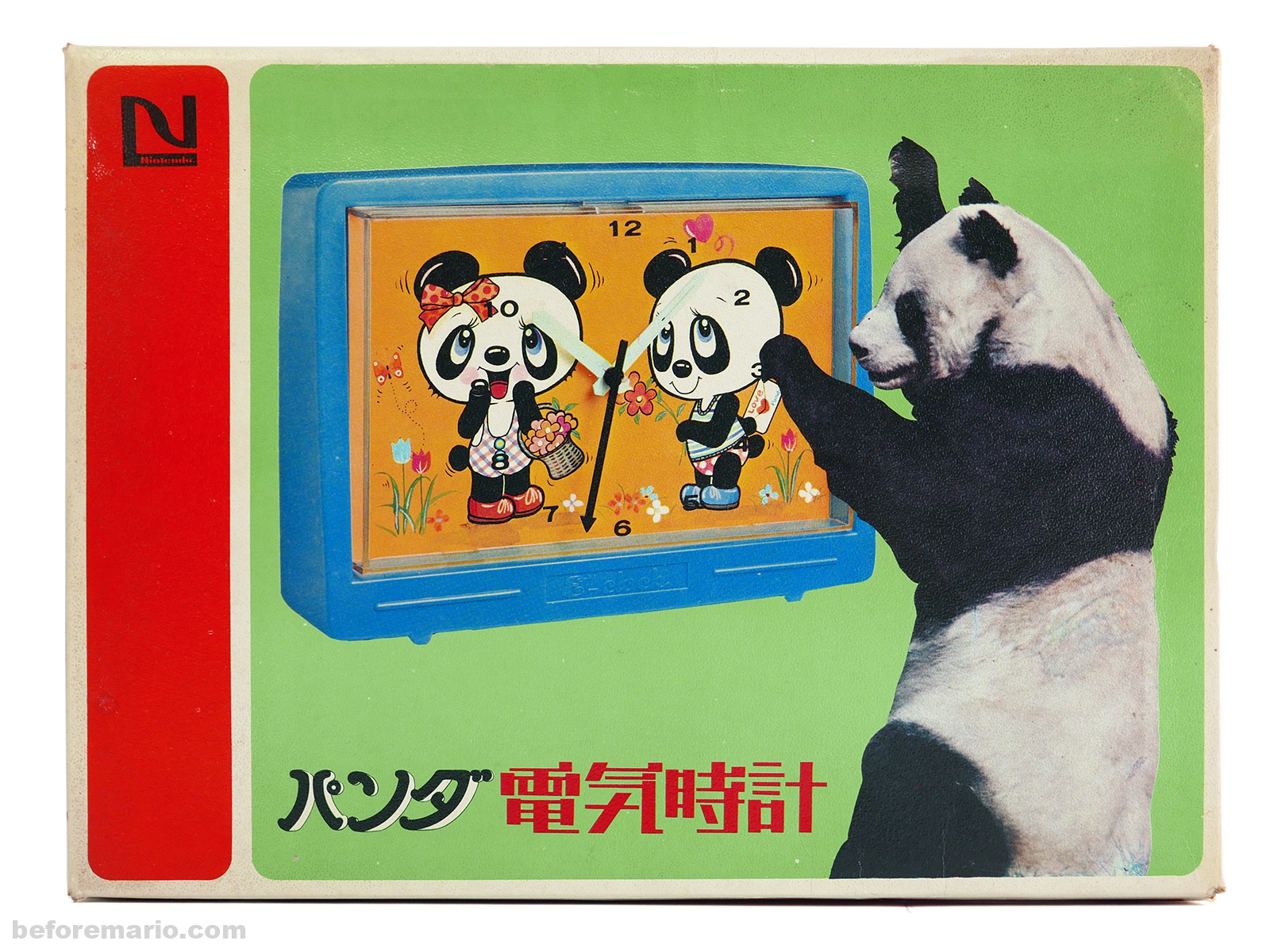 beforemario: Nintendo Panda E-clock (パンダ電気時計, 1972)