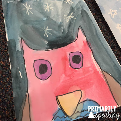 Owls at Night {A Directed Drawing} | Primarily Speaking