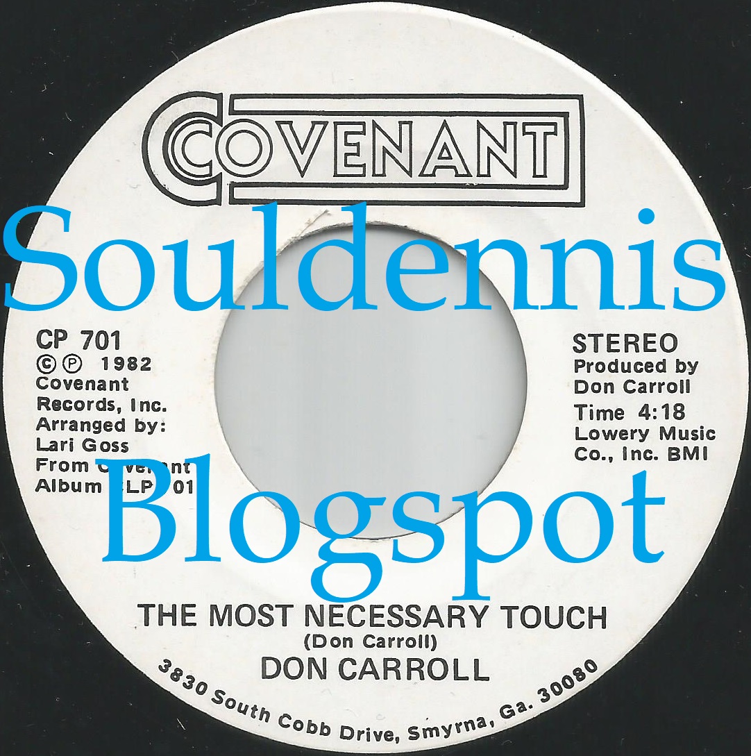 RarePhillySax: Don Carroll - The Most Necessary Touch 1982 (45")