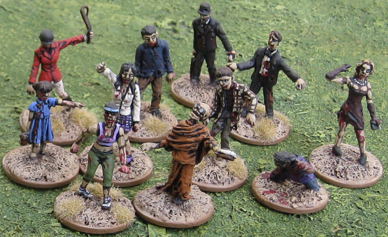 Tim's Miniature Wargaming Blog: A Few More Zombies